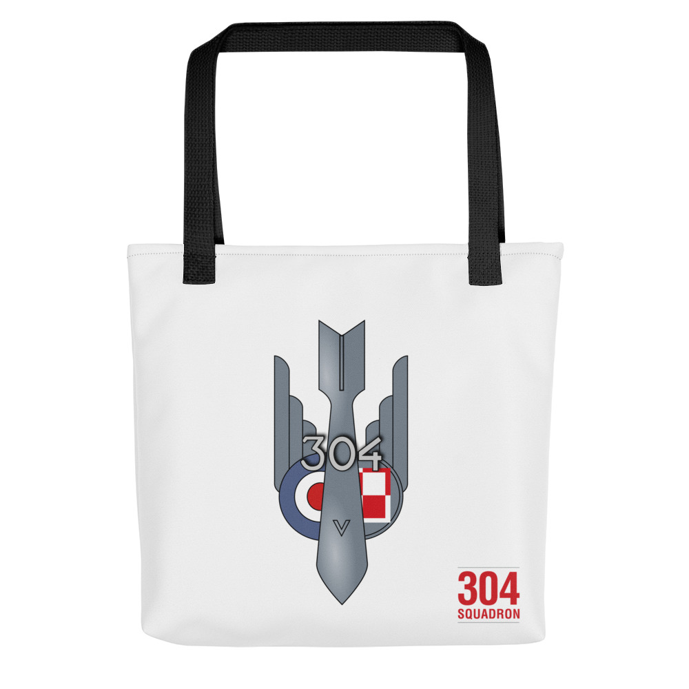 Tote Bag, 15" x 15" - 304 Squadron - Aquila Polonica