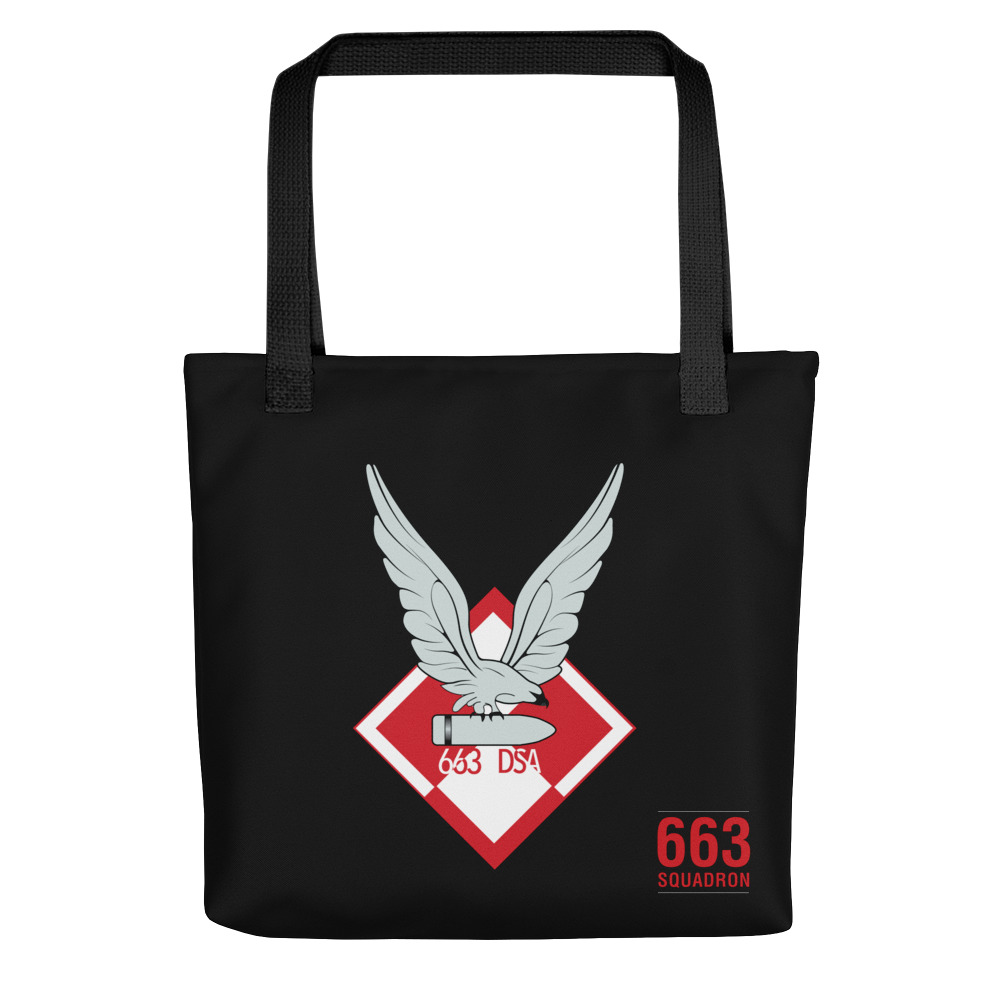 Tote Bag, 15" x 15" - 663 Squadron - Aquila Polonica