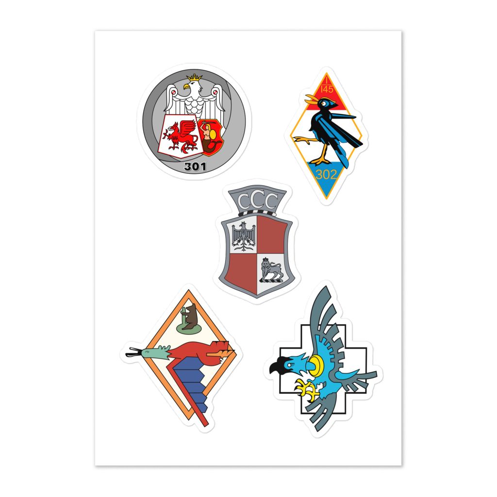 Stickers - Assorted - 300, 301, 302, 306 & 317 Squadrons - Aquila Polonica