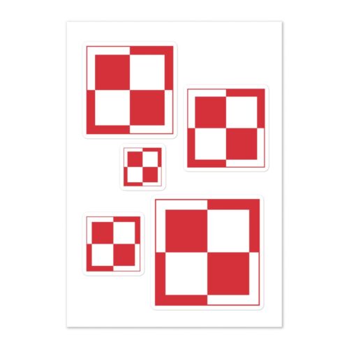 Stickers - Polish Air Force Checkerboard - Aquila Polonica
